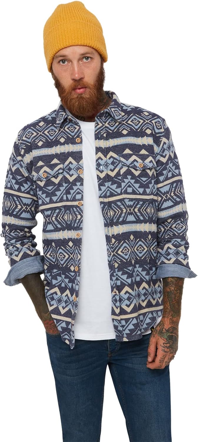Amazon.com: Joe Browns Men's Aztec Print Overshirt XXL : Clothing ...