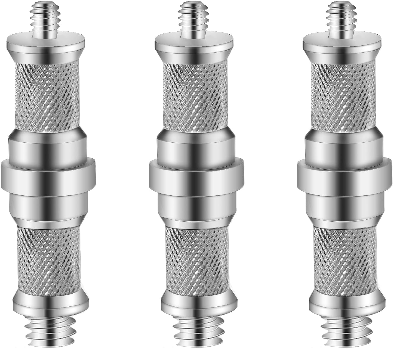 Amazon.com : Wellmaking 3 Pieces Standard Knurled 1/4 to 3/8 inch Metal ...