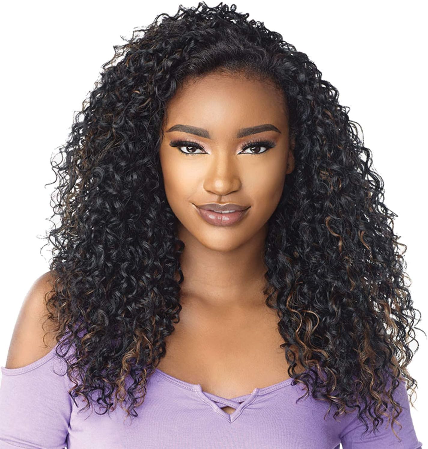 Amazon.com : Sensationnel Instant Weave Half wig - Synthetic half wig ...