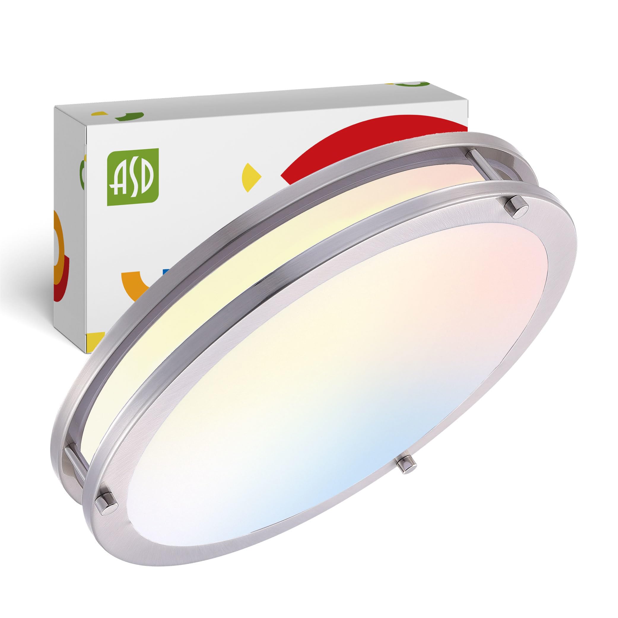 ASD LED 16 Inch Round Flush Mount Light Fixture | 24W 2150LM 3000K ...