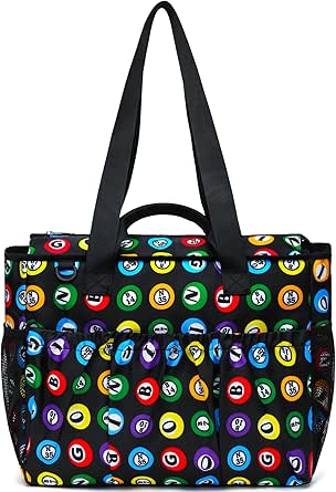 Amazon.com | Bingo Tote Bag for Bingo Game Set Stuff Supplies Bingo ...