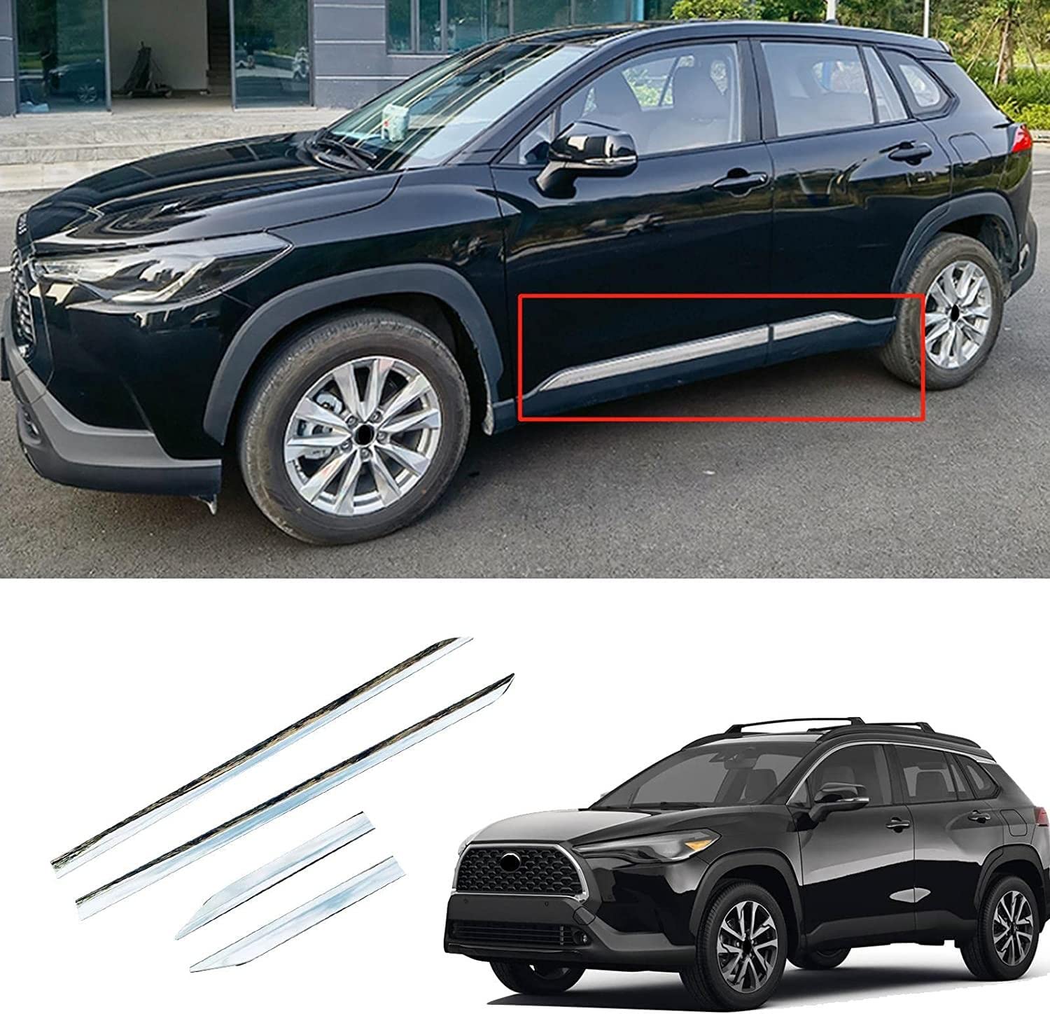 Tundra Wheel Well Fender Trim Molding; 4 Piece; Stainless Steel (07-13