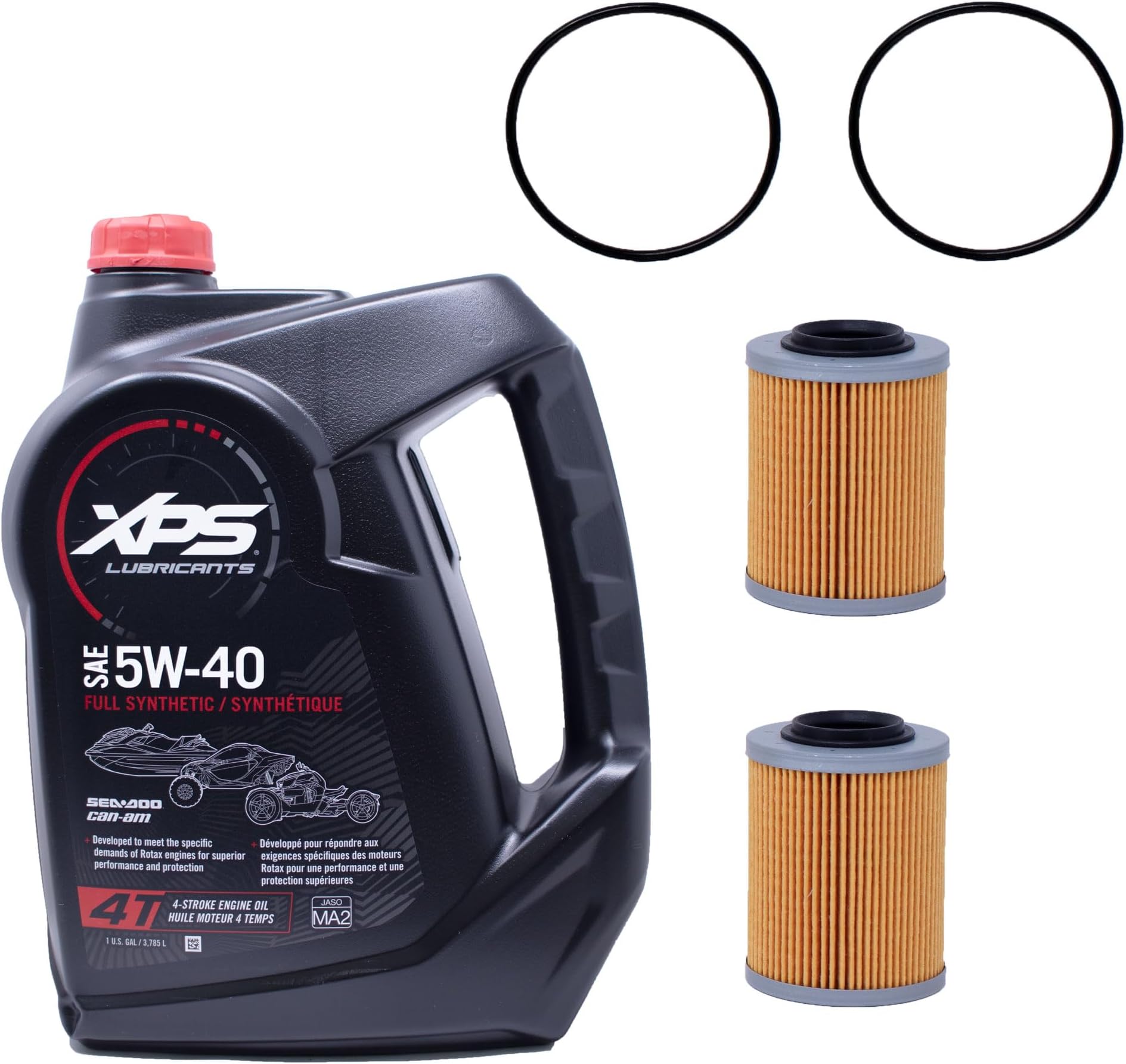 Amazon.com: Sea-Doo 4T 5W-40 Synthetic Blend Oil Change Kit for Rotax ...