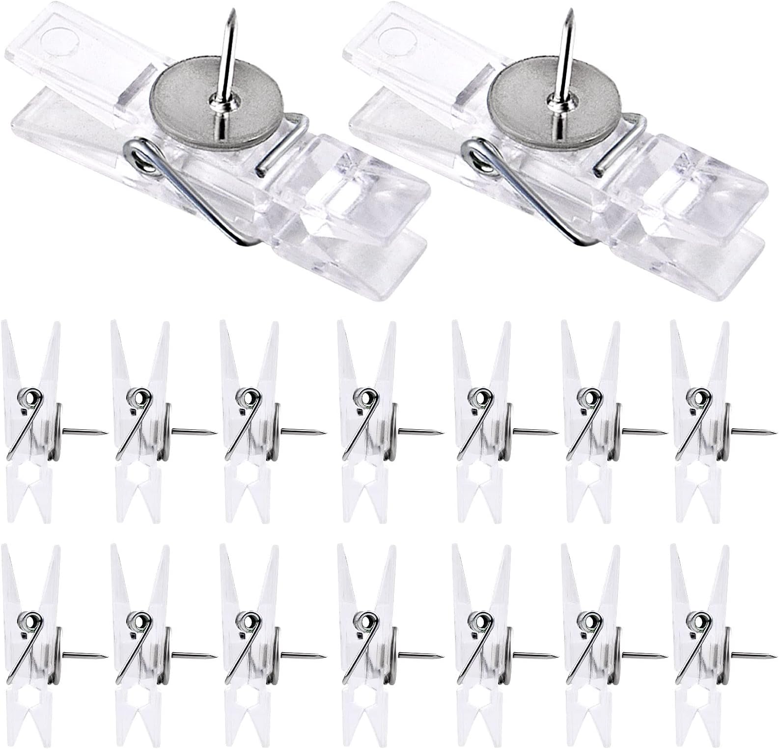 Amazon.com: Hmjpng 50 Pieces Push Pin Clips Plastic Push Pins Photo ...