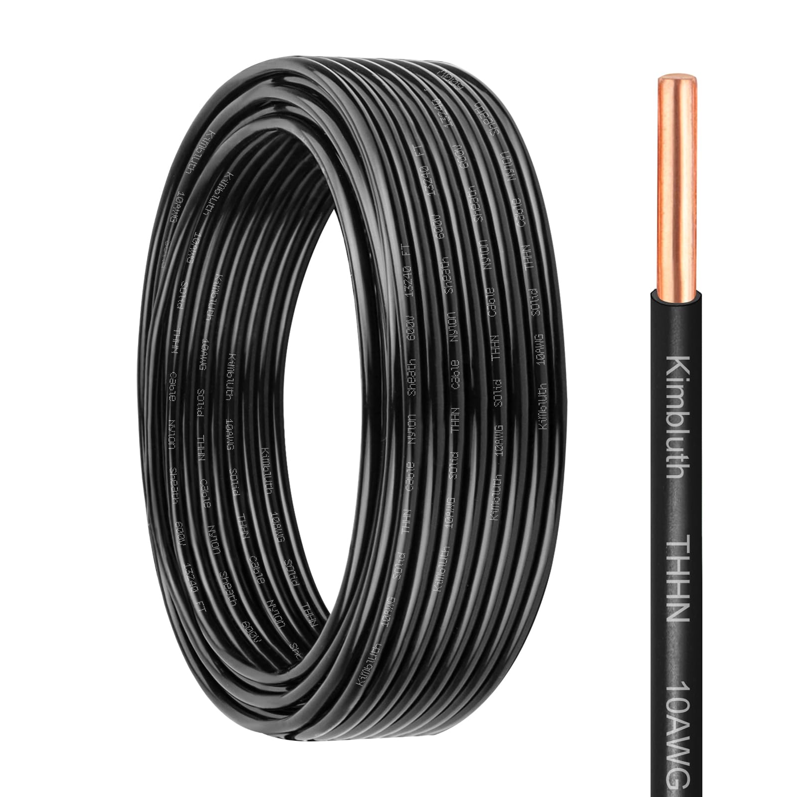 Snapklik.com : THHN Wire 10 Gauge 25 FT OFC Electrical Wire, 10 AWG ...