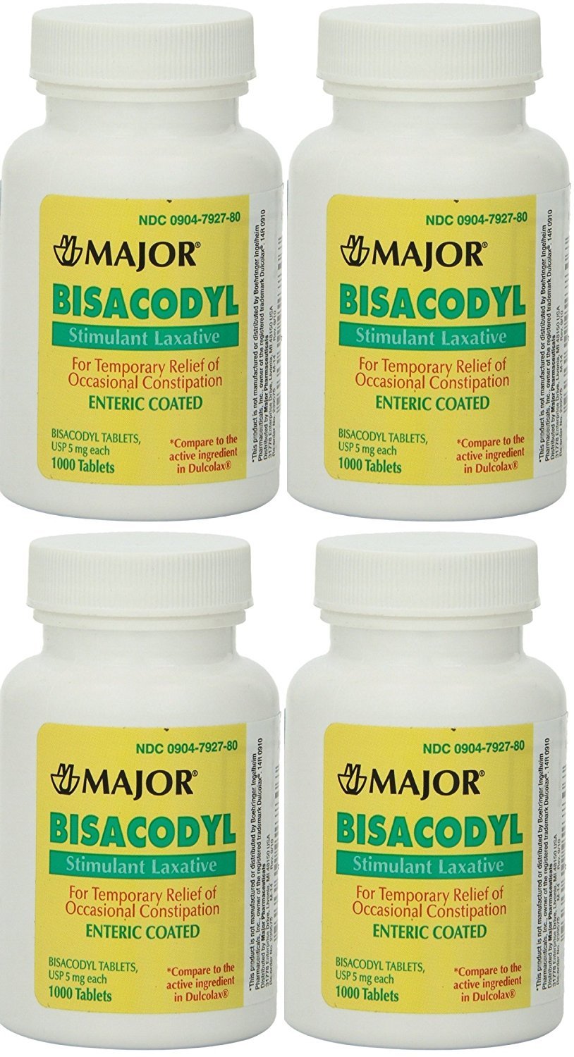 Amazon.com: Bisacodyl 5MG Generic for Dulcolax Laxative Coated Tablets ...
