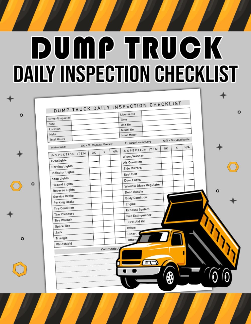 Dump Truck Daily Inspection Checklist: Dump Truck Safety and ...