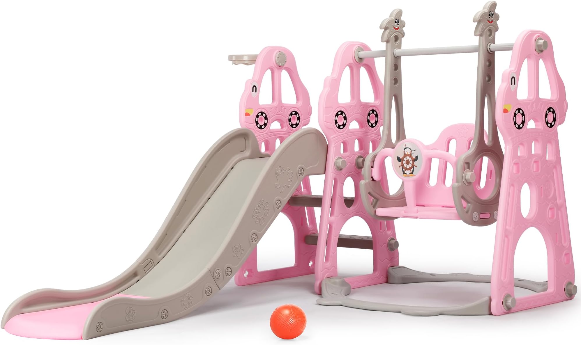 Amazon.com: Rengue 4 in 1 Kids Slide and Swing Set, Indoor/Outdoor ...