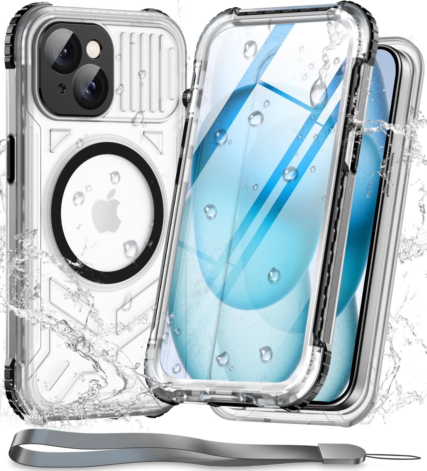 Amazon.com: WIFORT for iPhone 15 Waterproof Case, [IP68 Underwater ...