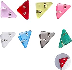 Amazon.com : 40 Pcs Corner Paper Clip Triangle Book Page Corner Clips ...