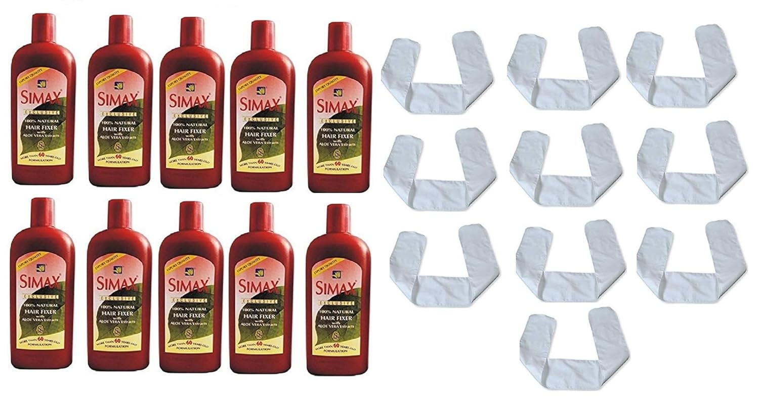 Simax Beard Hair Fixer with Aloe Vera Extracts With Thata Pack of 10 ...