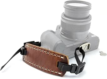Amazon.com: SNLxStudioz Handmade Genuine Leather Camera Hand Strap for ...
