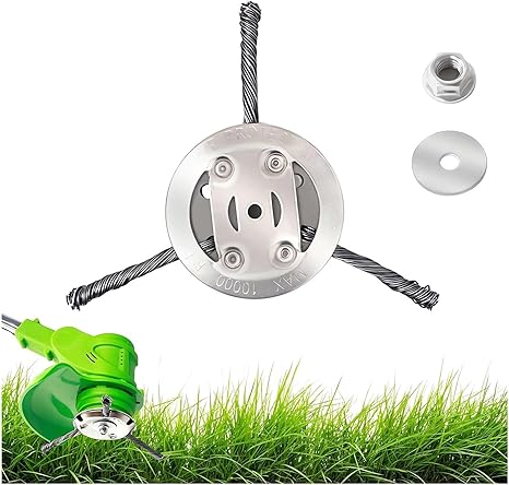 Amazon.com : 6 Inch Steel Wire Rotary Heavy Duty Weed Brush Cutter ...