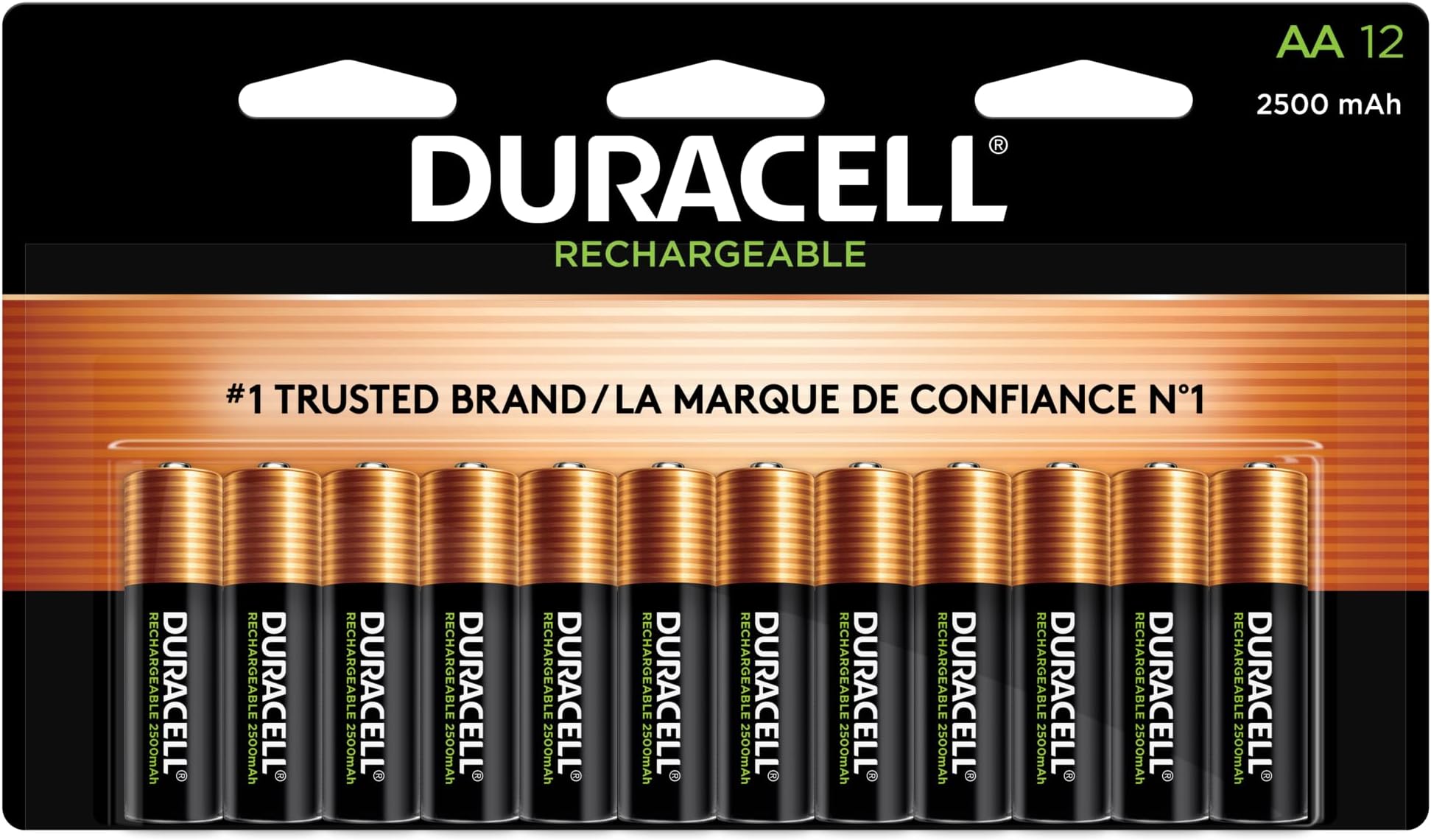 Amazon.com: Duracell Rechargeable AA Batteries, Double A Battery for ...