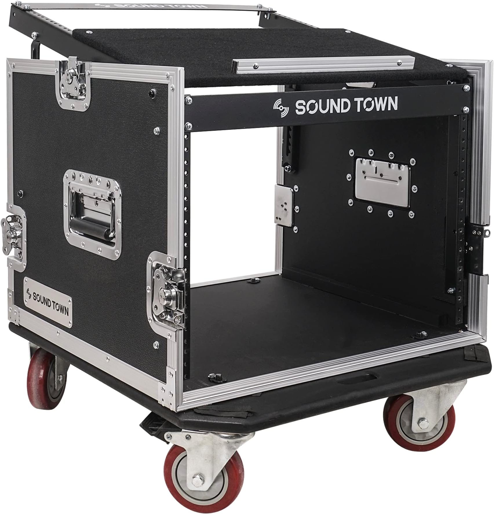 Amazon.com: Seismic Audio Speakers 12 Space Rack Case with Slant Mixer ...