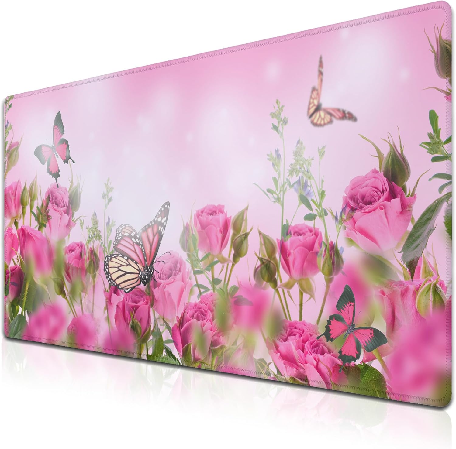 Amazon.com: Samgula Computer Desk Mat Pink, Large Gaming Mouse Pads ...