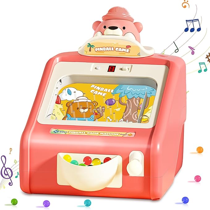 Amazon.com: Pinball Machine for Kids,Toddler Toys for 3 4 5 6 7 8 Year ...