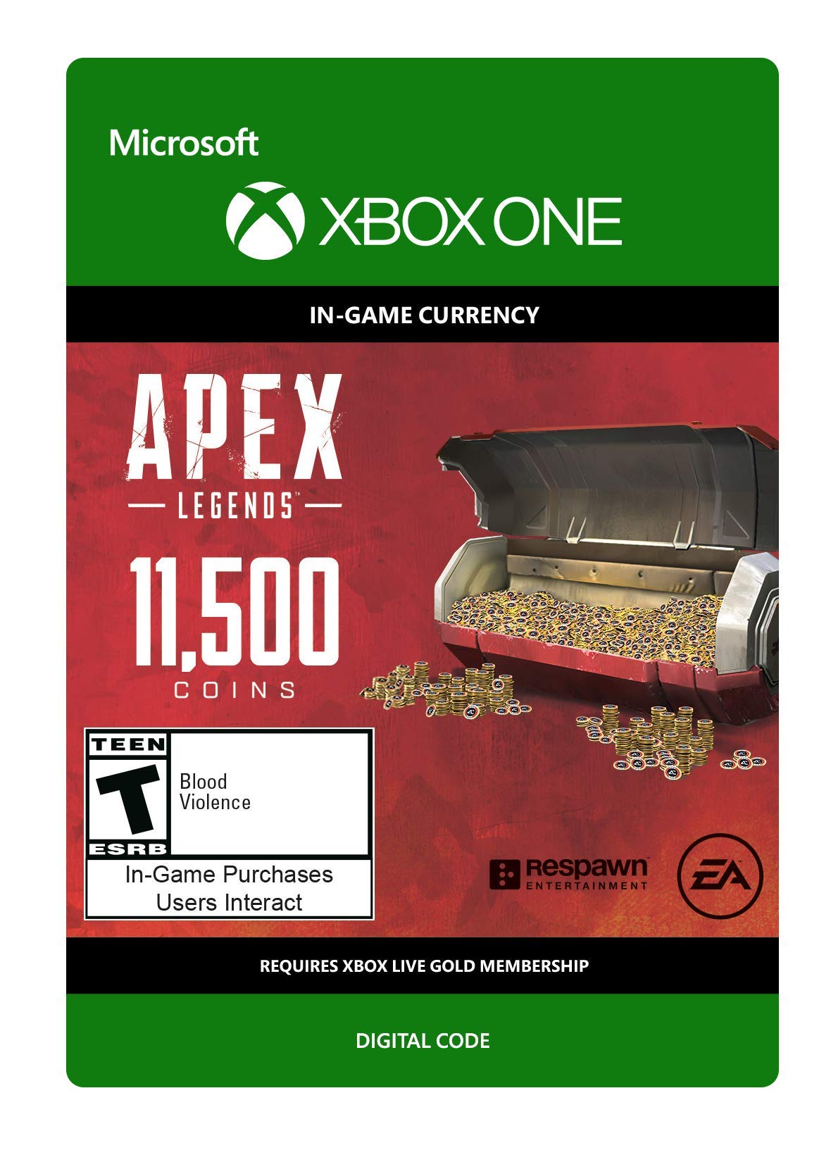 Amazon.com: APEX Legends: 11500 Coins - Xbox One [Digital Code ...