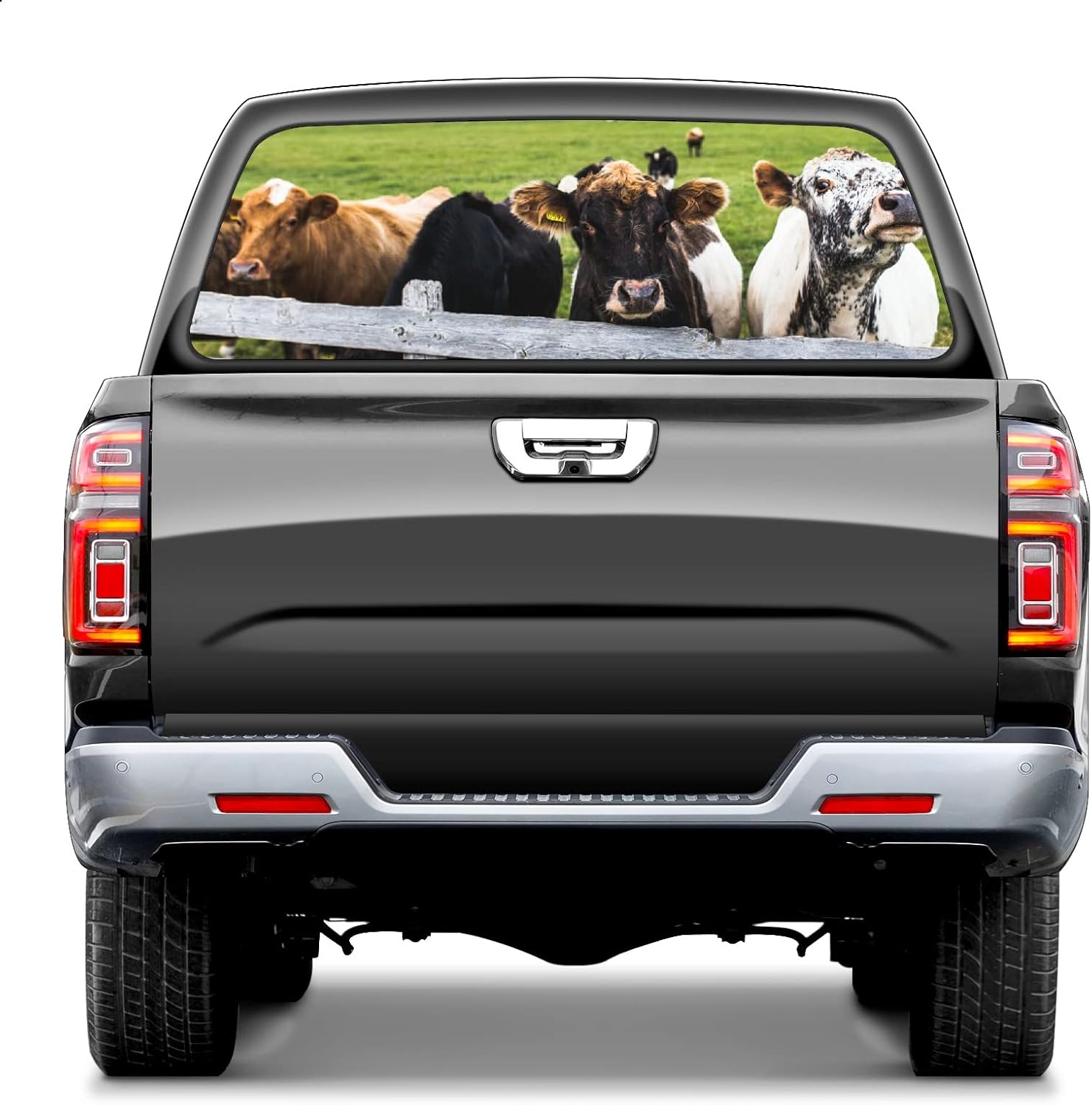 Amazon.com - Rear Window Graphic Decals for Trucks Cows On The Farm ...