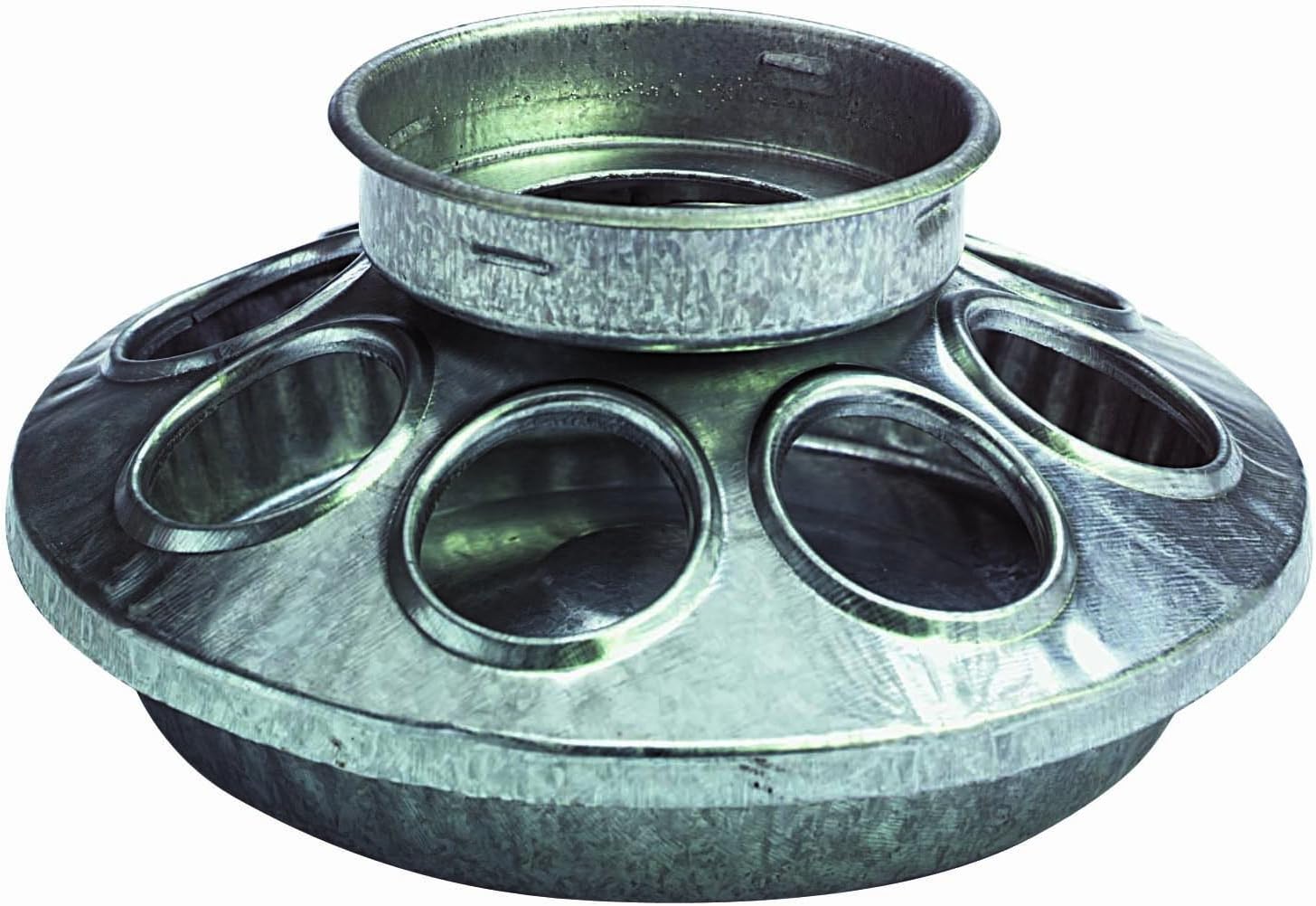 Amazon.com : Miller Manufacturing 9808 6-Inch Round Poultry Feeder,Grey ...
