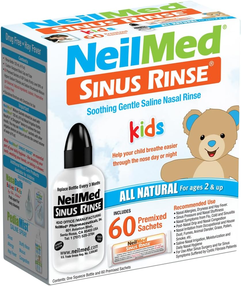 Amazon.com: NeilMed Sinus Rinse - A Complete Sinus Nasal Rinse Kit, 50 ...