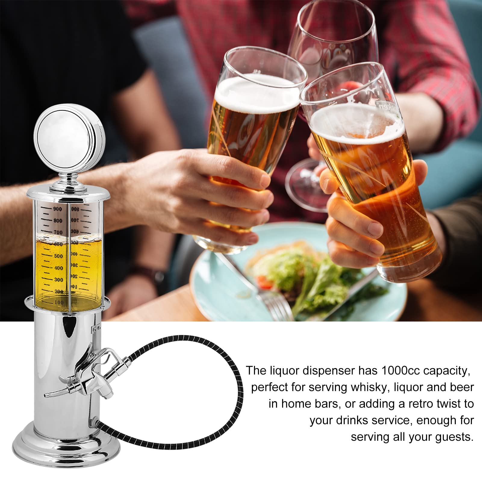 Snapklik.com : Gas Pump Whiskey Decanter - 1000cc Single Gun Wine ...