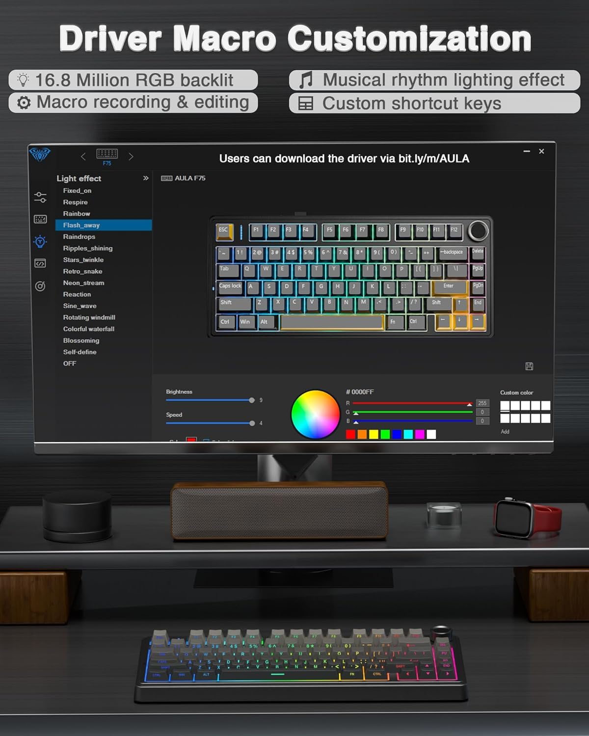 AULA F75 Pro Wireless Mechani...B0D14N2QZF | Encarguelo.com