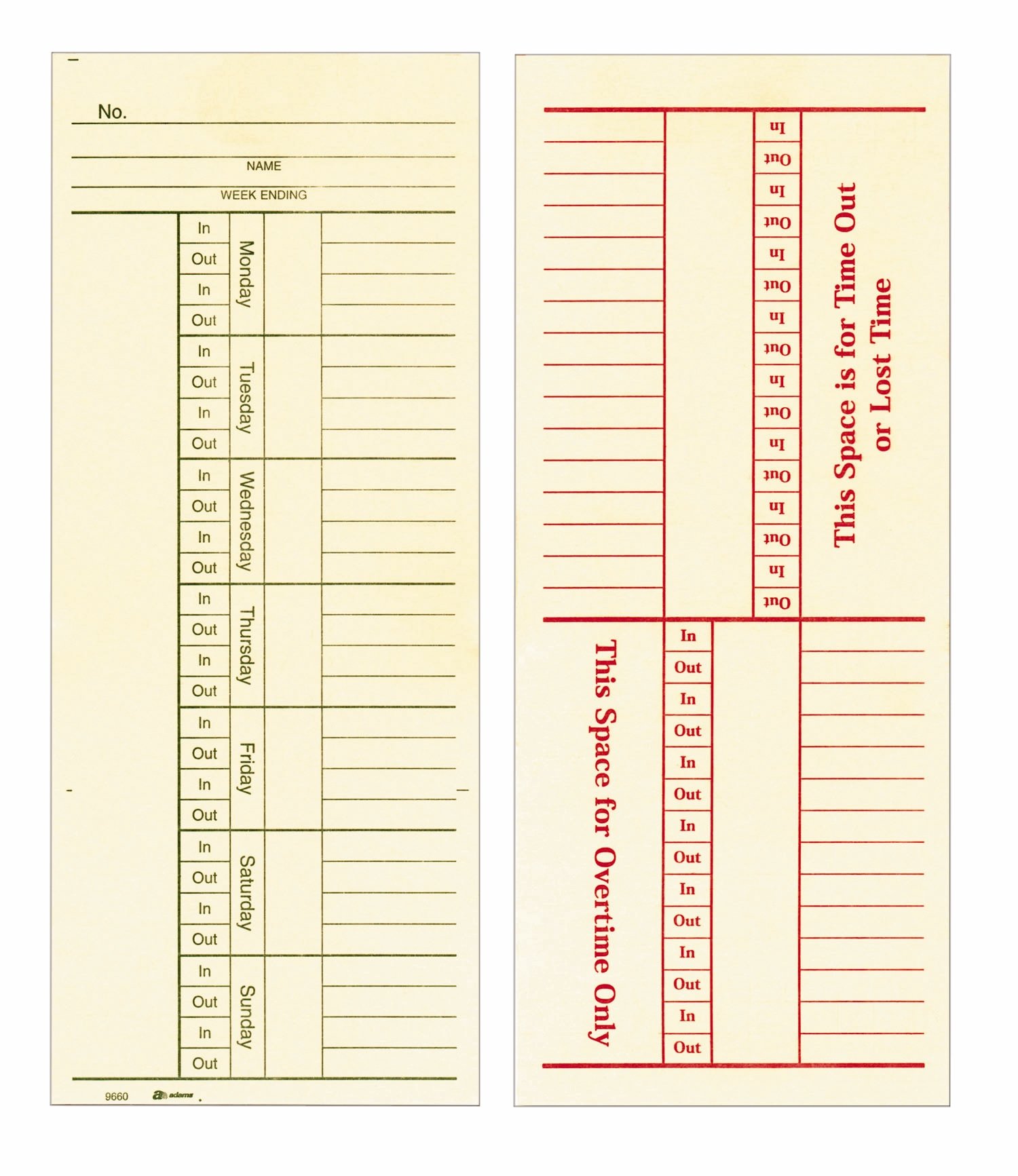 Green Card Format