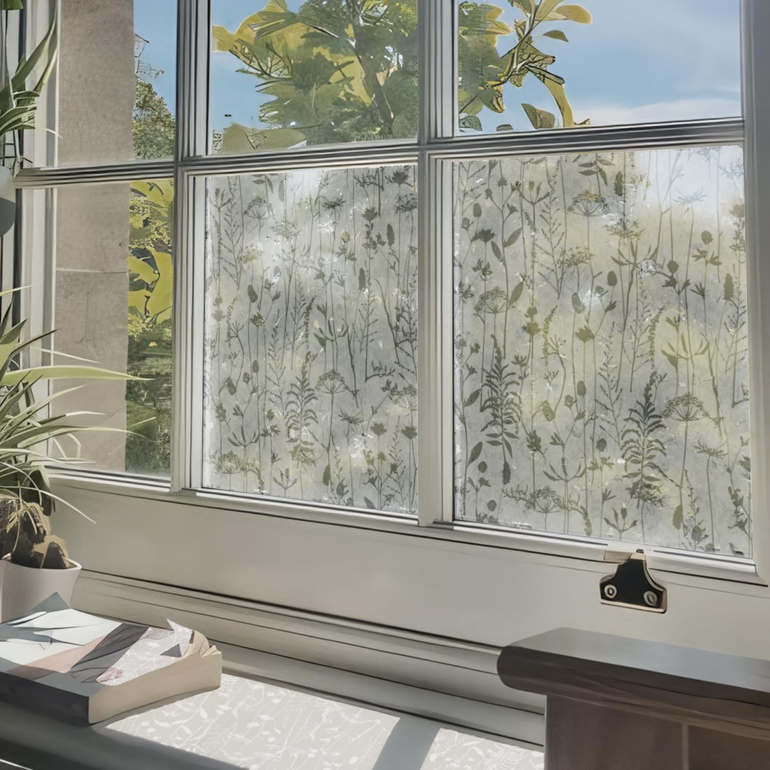 Amazon.com: ChicSkin Botanical Etched Glass Window Privacy Film ...