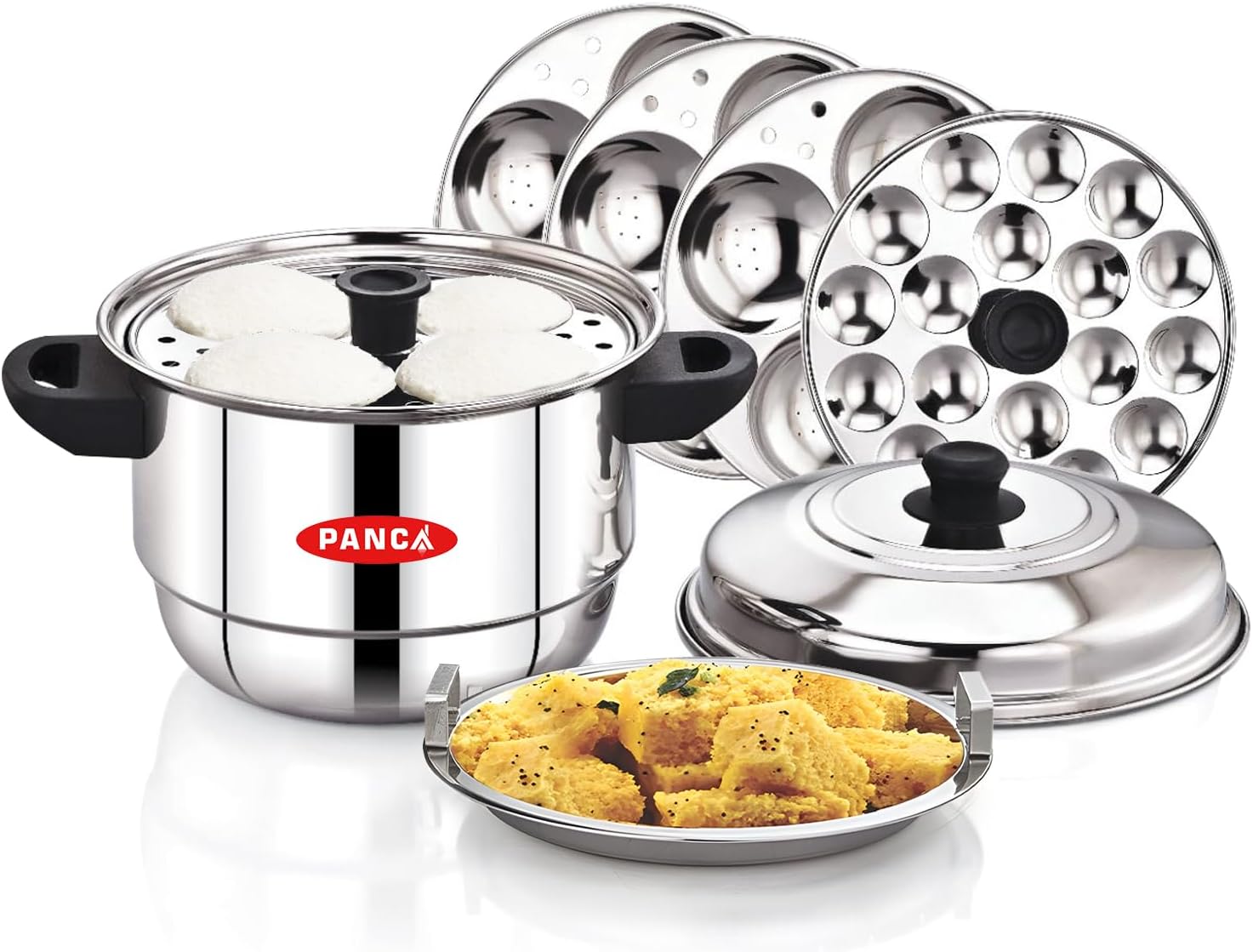 JVL Stainless Steel Idli Cooker Gas & Induction Compatible Idly ...