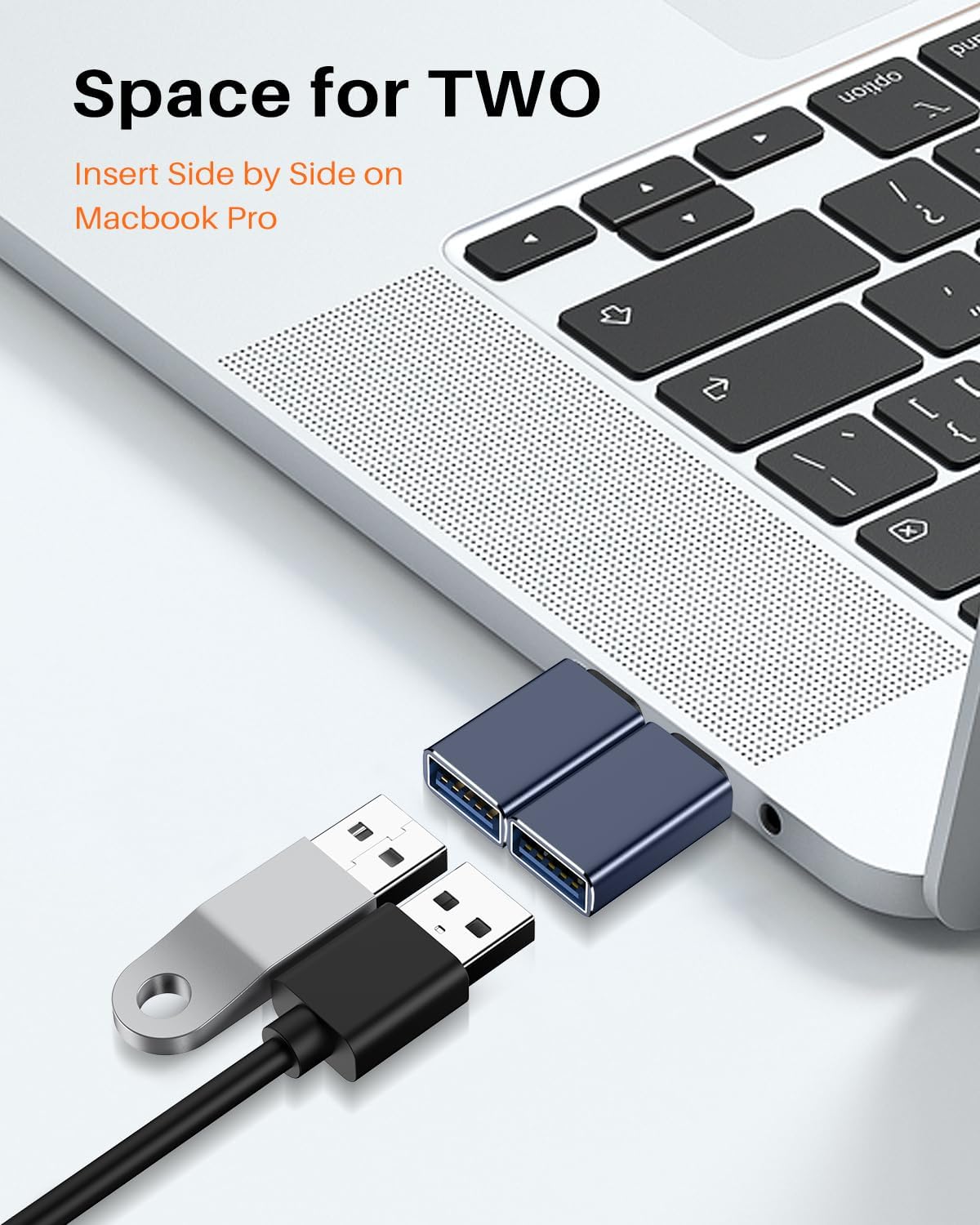 USB C to USB Adapter 3 Pack[Fit Side-by-Side][High-Speed Data Transfer ...