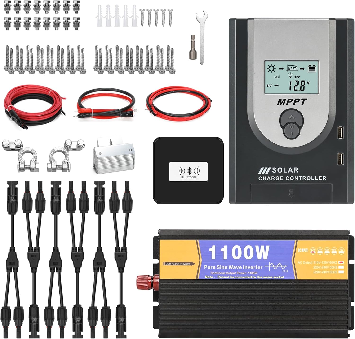 Amazon.com: TXL Controller Cable Kit, 1100W Pure Sine Wave Inverter ...