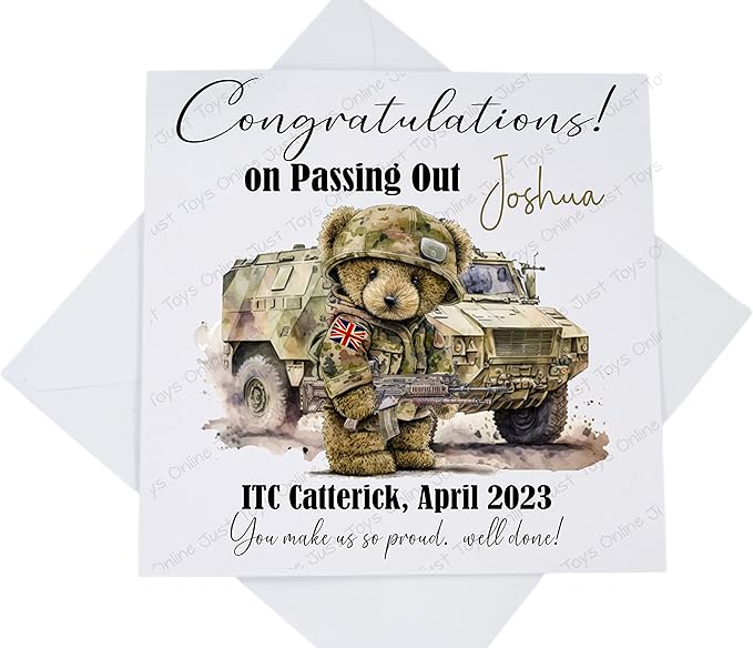 Personalised Custom Passing Out Card, Son Daughter Grandson ...