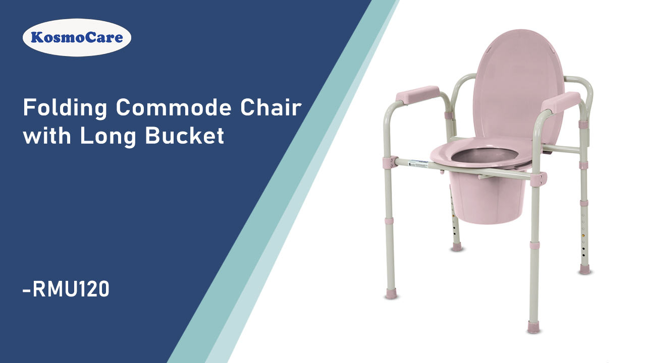 Watch KosmoCare Folding Commode Chair with Large Bucket on Amazon Live