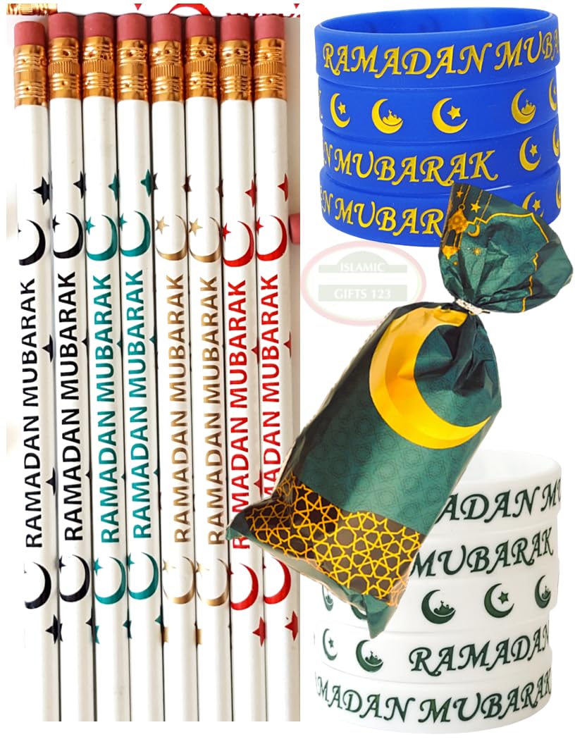 Amazon.com: Ramadan Kids Favors Ramadan Wristbands Goody bags [150 Pack ...