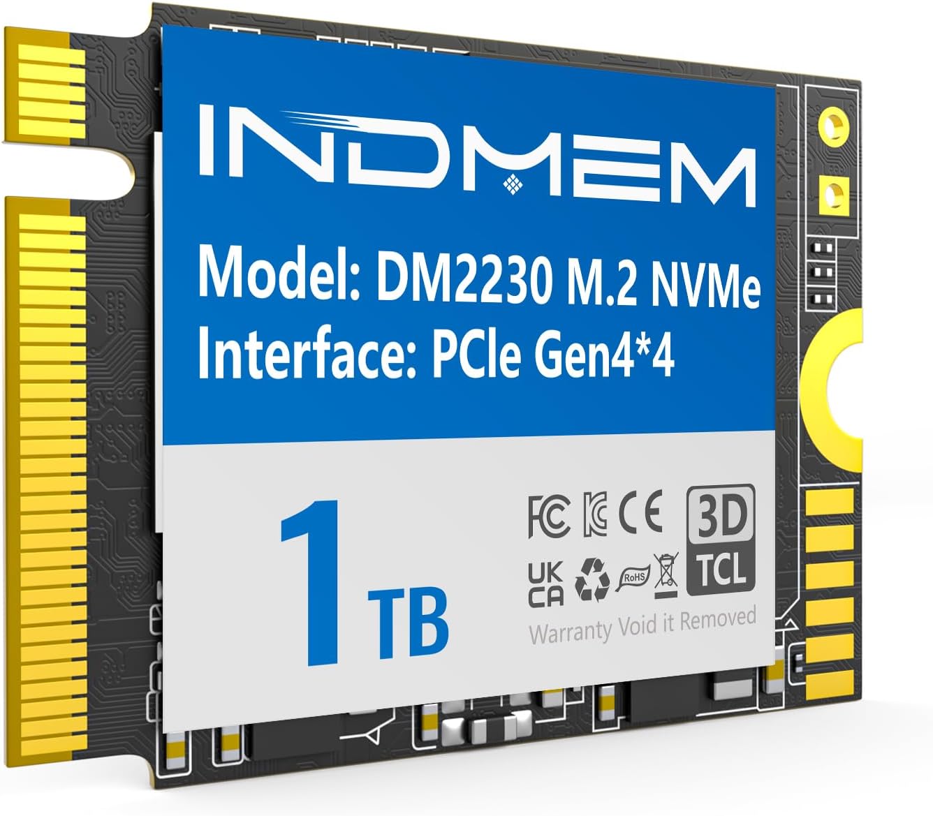 Amazon.com: INDMEM M.2 2230 SSD, 1TB 2230 NVMe SSD PCle Gen 4.0x4 ...