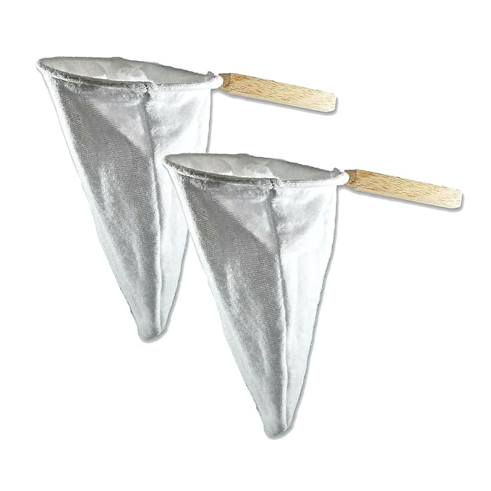 Buy Colador de Cafe Pour Over Coffee Filters with wood handle - Cloth ...