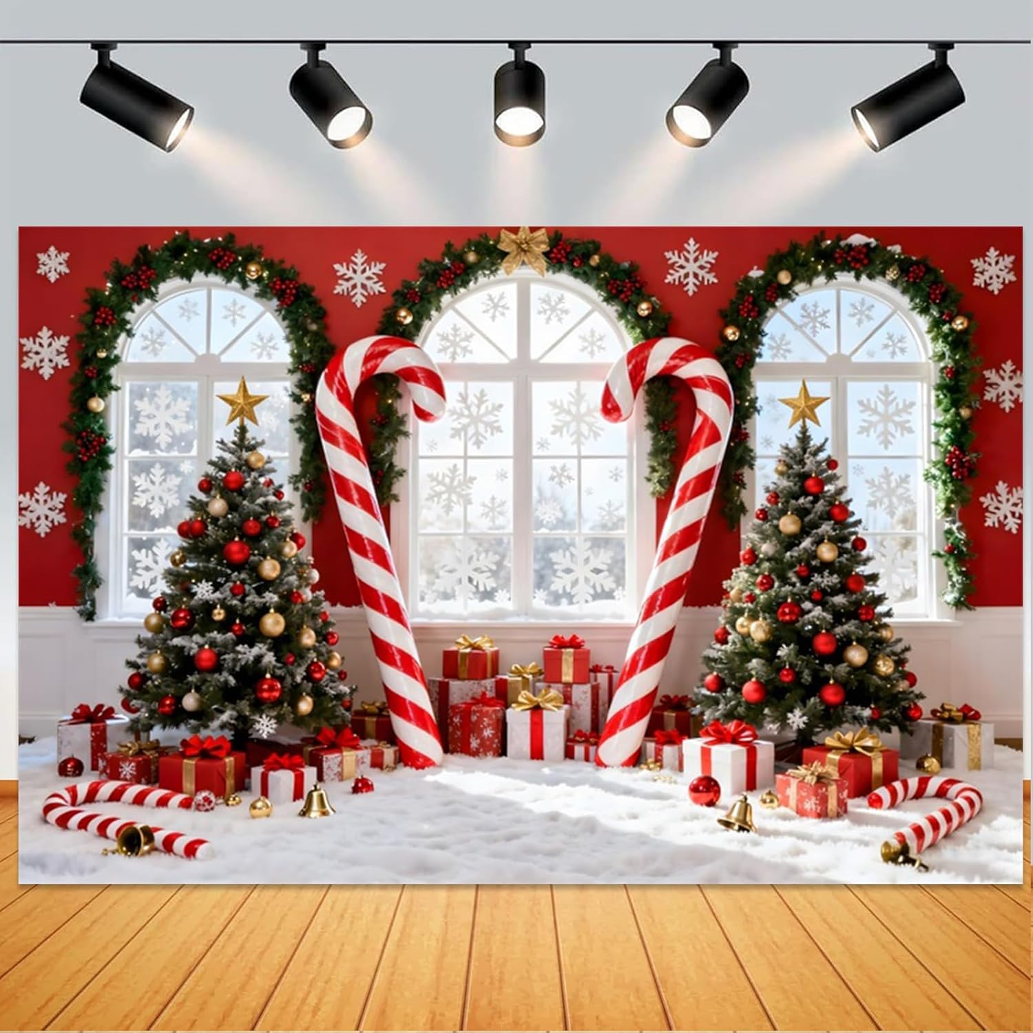 Amazon.com : Yeele 5x4ft Merry Christmas Cane Candy Photography ...