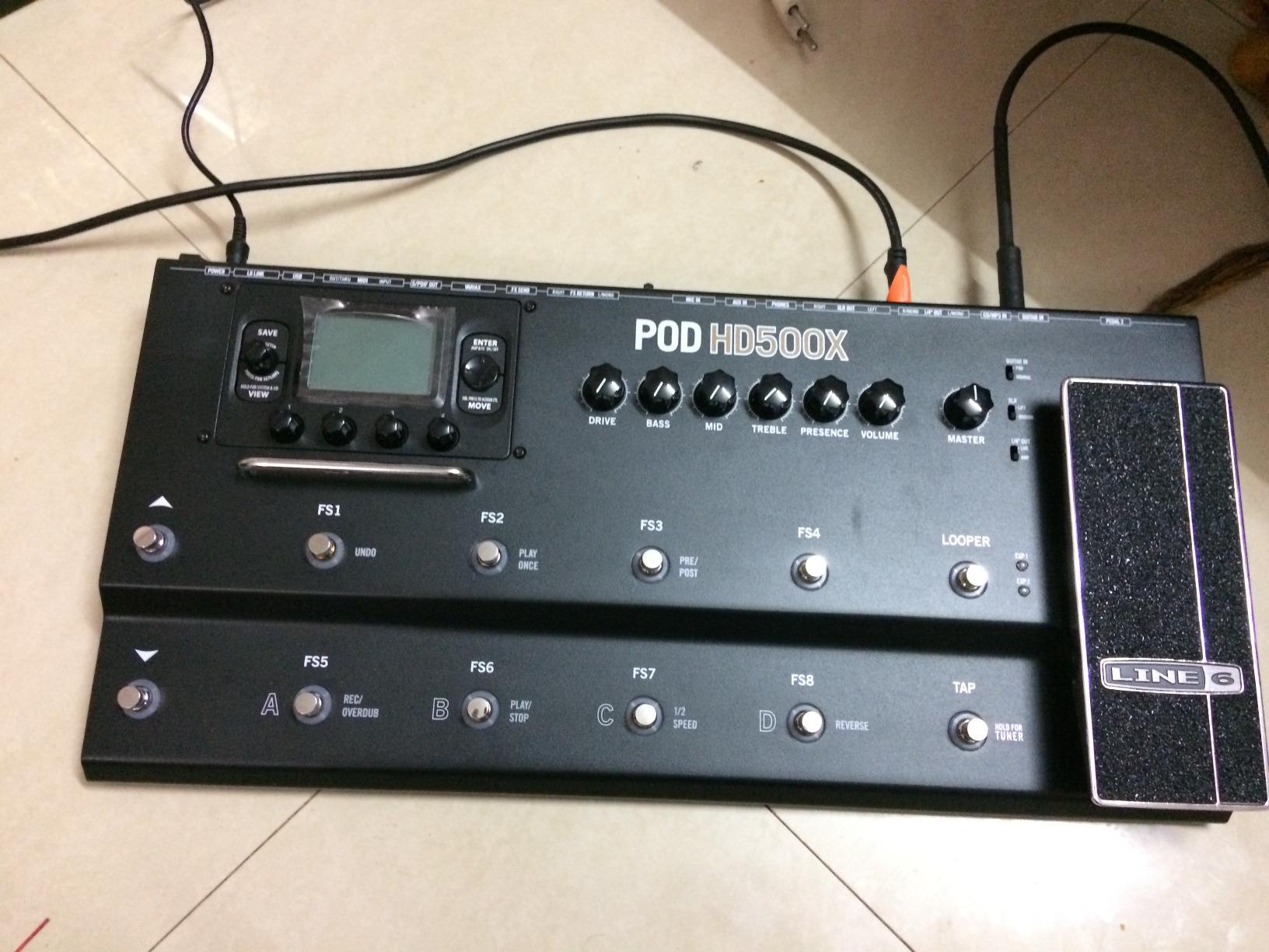 Line 6 POD HD500X Guitar Multi-Effects Processor (Black) : Line 6 ...