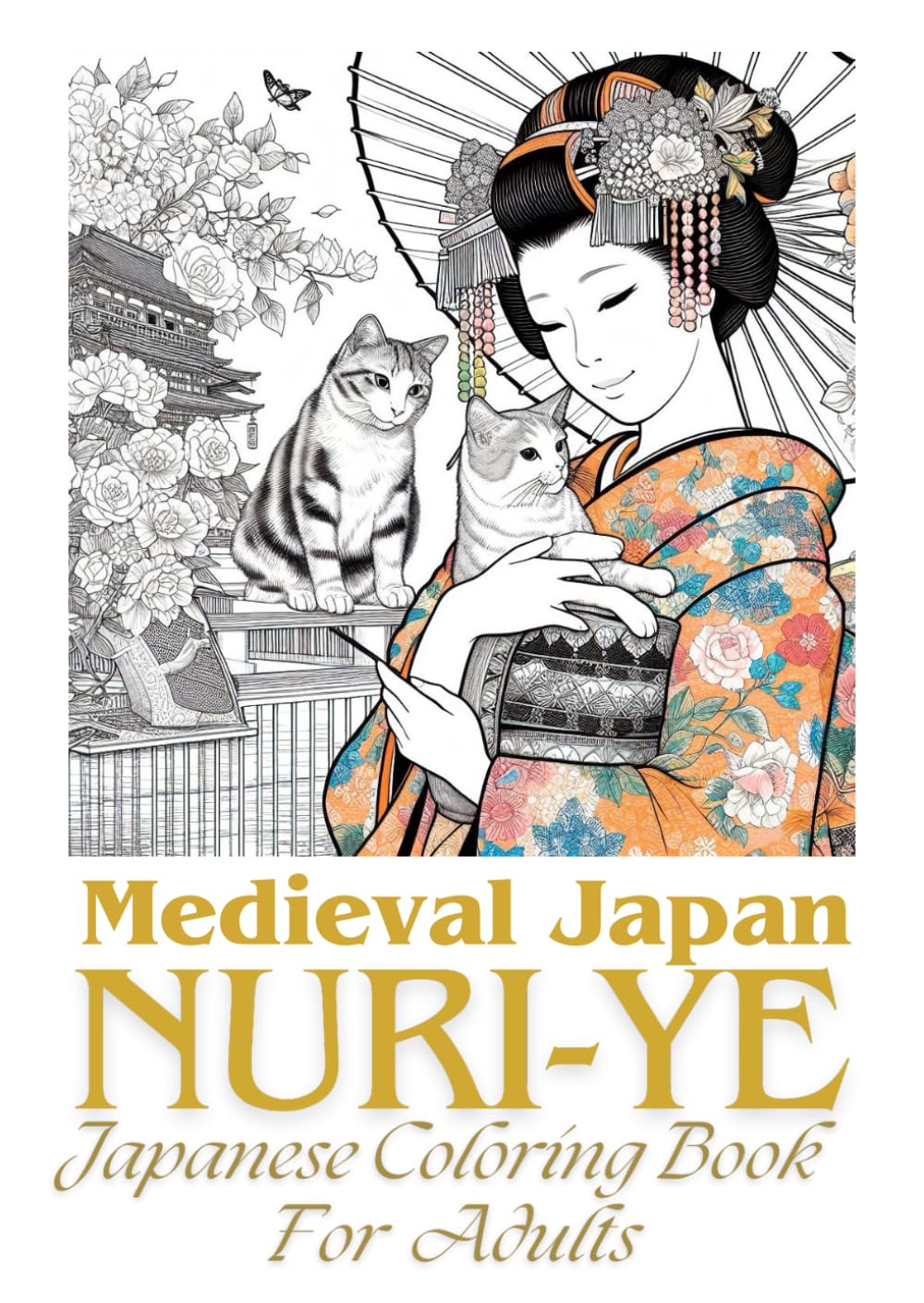 Amazon.com: Medieval Japan NURI-YE Japanese coloring book for Adults ...