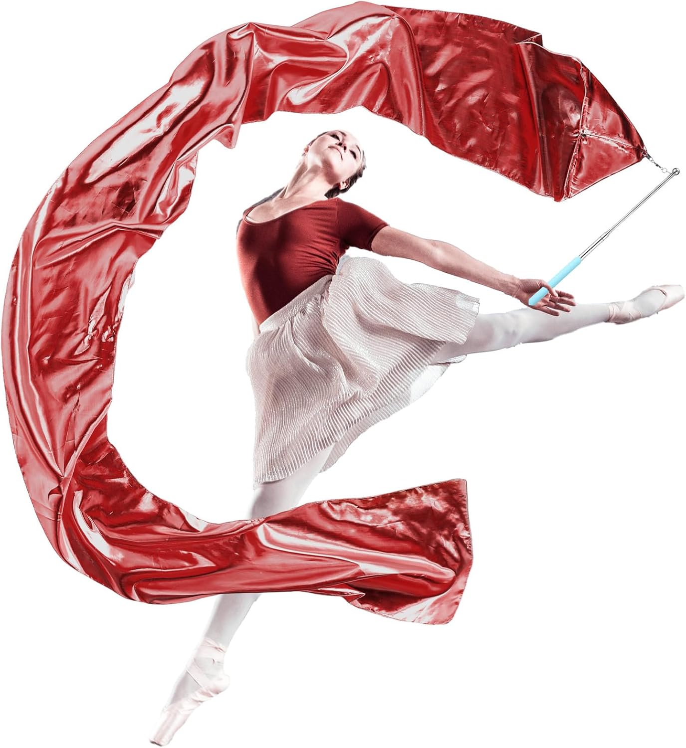 Amazon.com: RoundFunny 98" Dance Streamer with Scalable Rod, Gymnastics ...