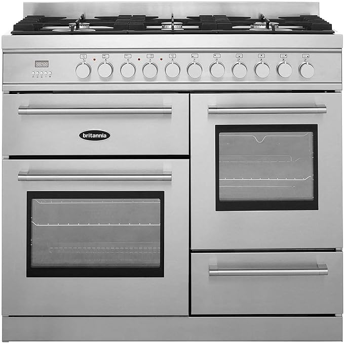 Britannia Q Line 100 cm XG Freestanding Gas Hob Stainless Steel ...