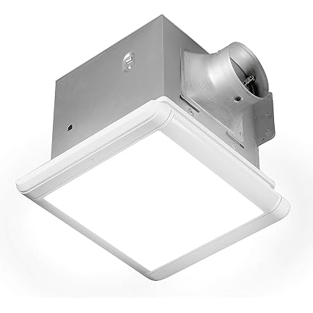 Homewerks 7141-110 Bathroom Fan Integrated LED Light Ceiling Mount ...