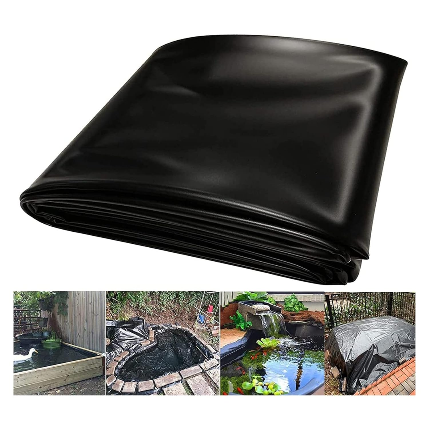 Ubervia® Pond Liner Heavy Duty Flexible Fish Pond Bed Liners Rubber ...