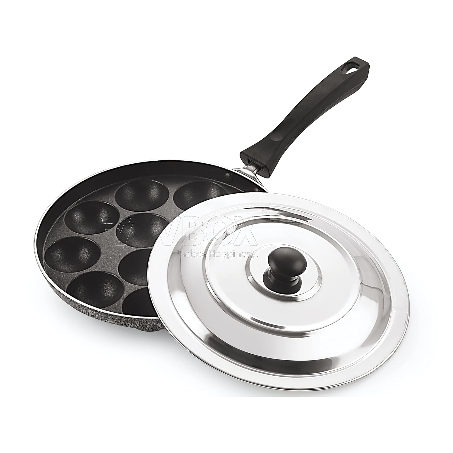 Buy iVBOX Eco-Plus Non-Stick 12 Cavity Appam Pan Paddu Paniyarakkal ...