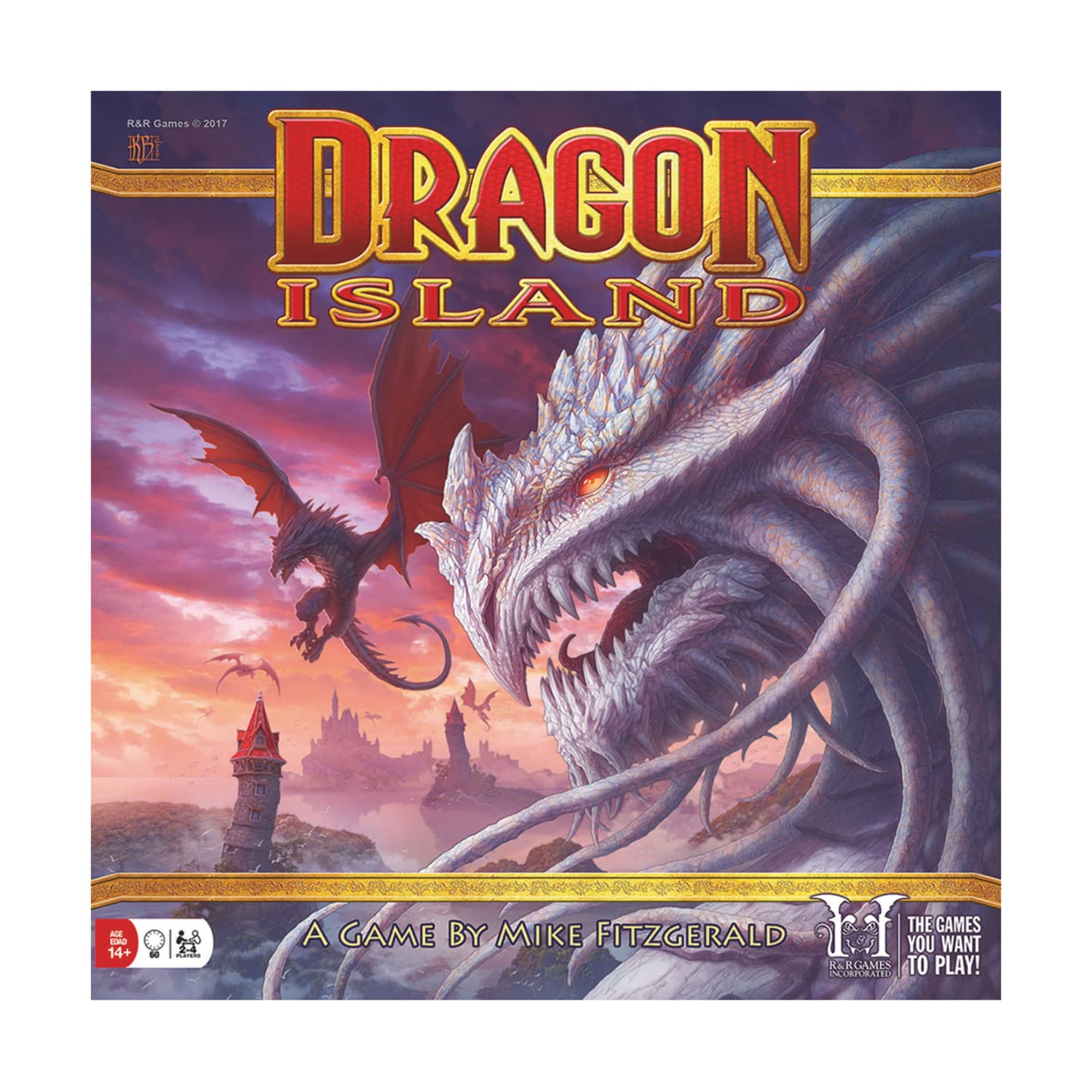Amazon.com: R&R Games Dragon Island Fantasy Exploration Game, Strategic ...