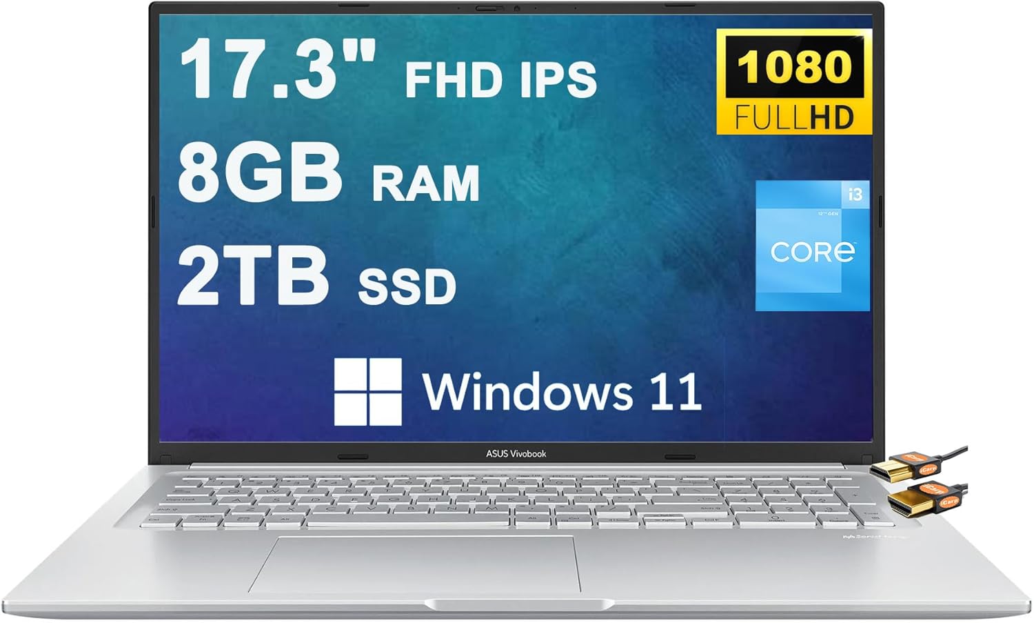 Amazon.com: Asus VivoBook 17 Business Laptop 17.3" FHD IPS Anti-Glare ...