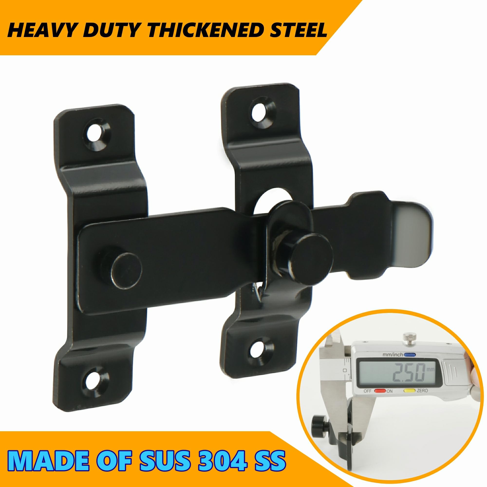 Snapklik.com : Alise Flip Latch Gate Latches Safety Door Lock Catch For ...