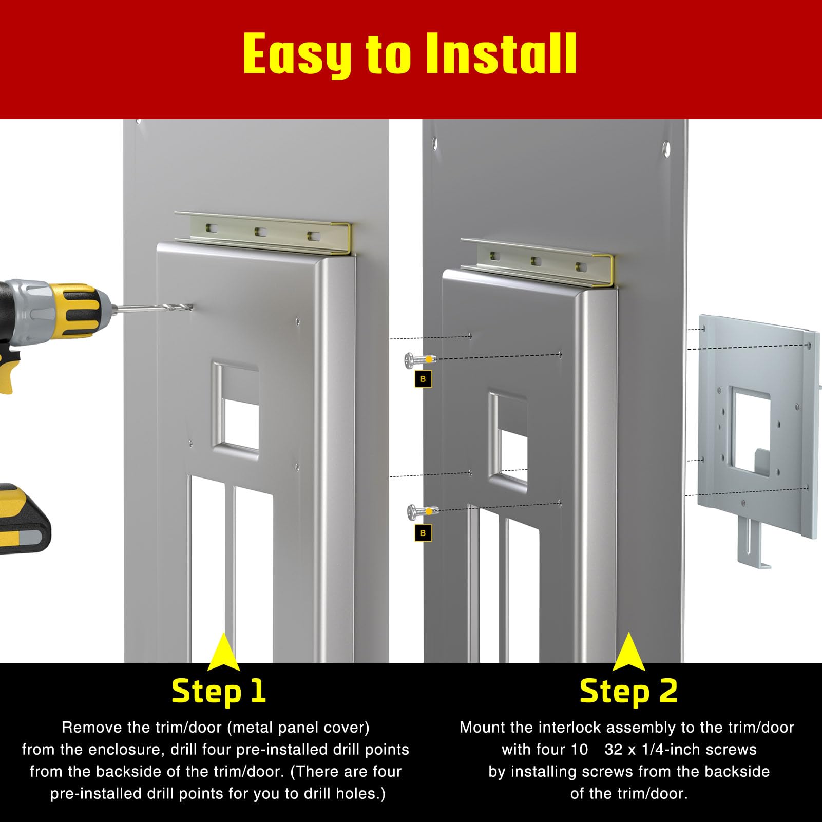 Snapklik.com : Mechanical Interlock Kit, Generator Interlock Kit For ...