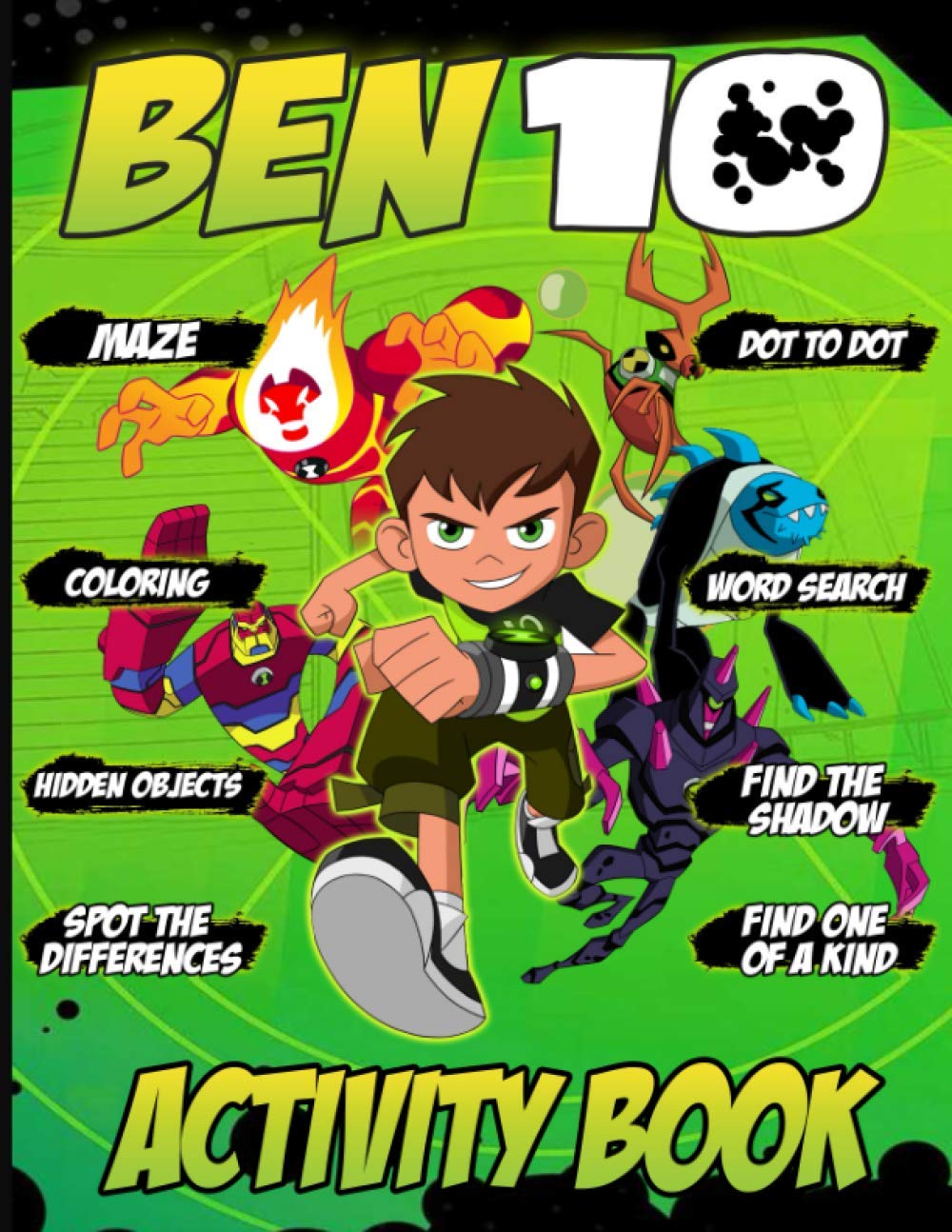 Buy Ben 10 Activity Book: Stress- Find Shadow, Maze, Spot Differences ...